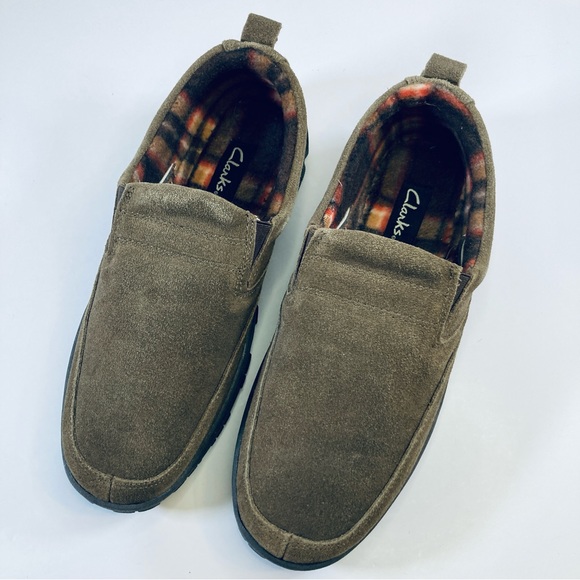 Clarks | Shoes | Clarks Mens 9 Suede Baxter Slipper Loafer Casual Slip ...